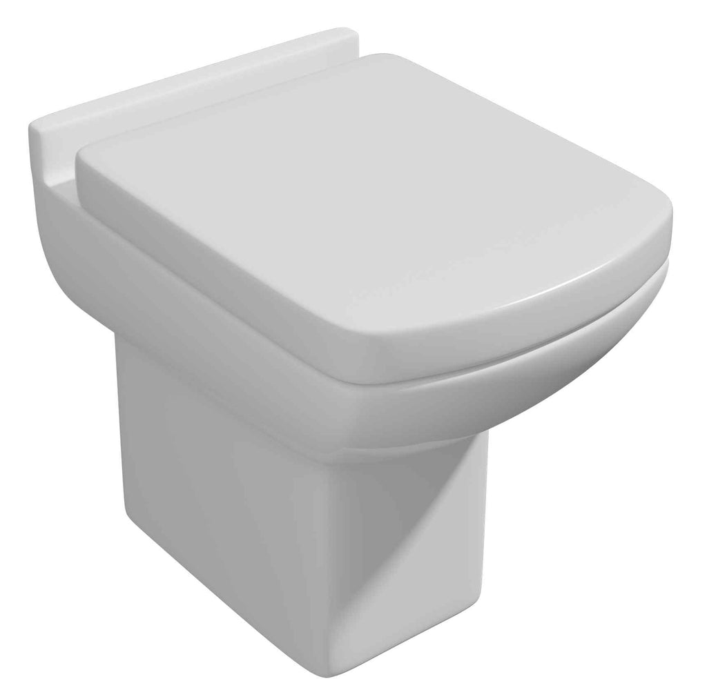 Kartell UK Pure White BTW Toilet with Soft Close Seat – serenebathrooms